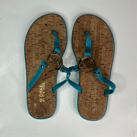 Michael Kors Collection | Shoes | Michael Kors Blue Sandals | Poshmark